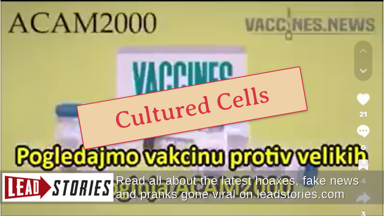 Fact Check: Smallpox Vaccine ACAM2000 Does NOT Contain African Green ...