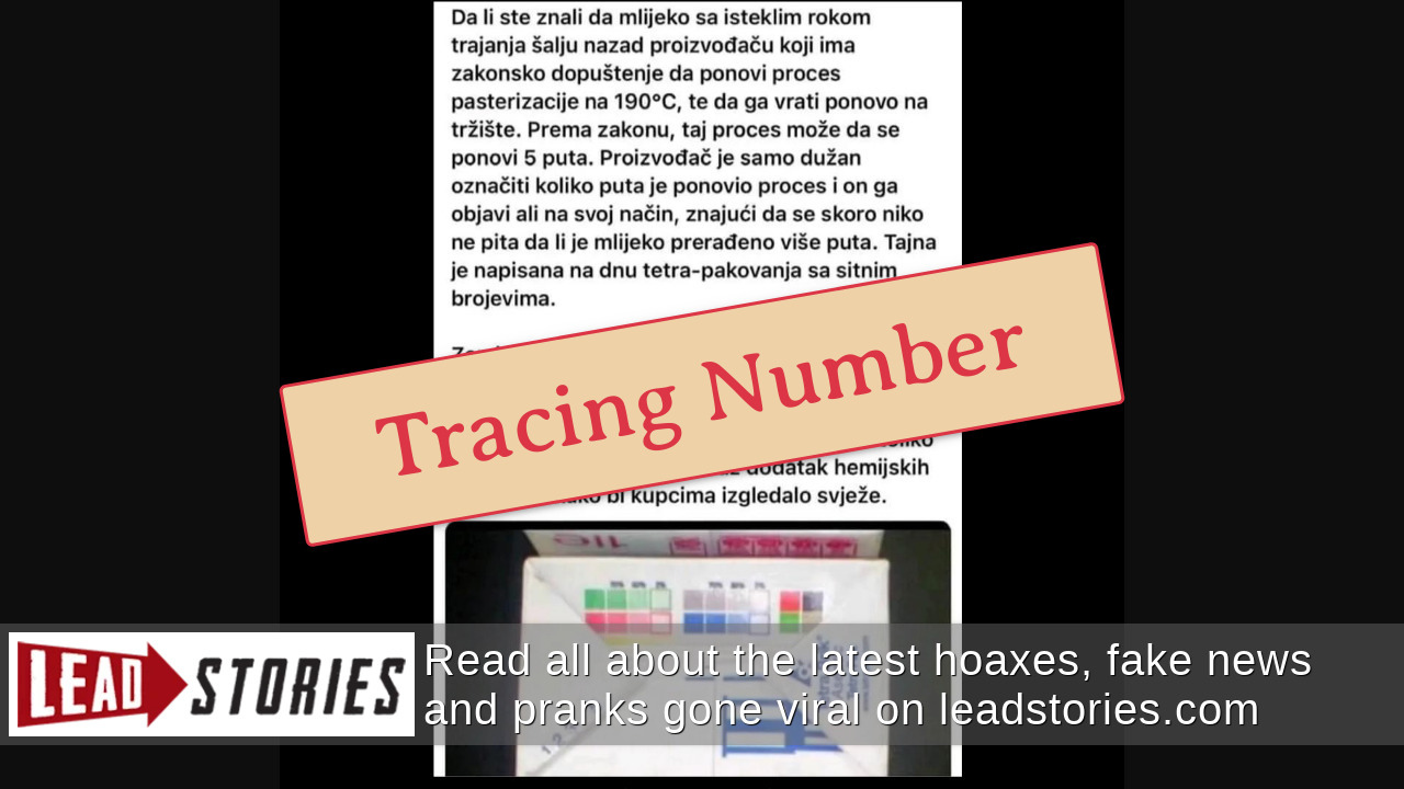 Fact Check: Numbers On The Bottom Of Milk Cartons Do NOT Indicate How ...